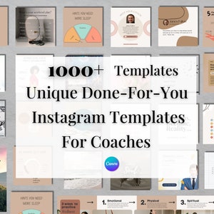 Coaching Instagram Templates, Canva Template, Coach Instagram Post ...