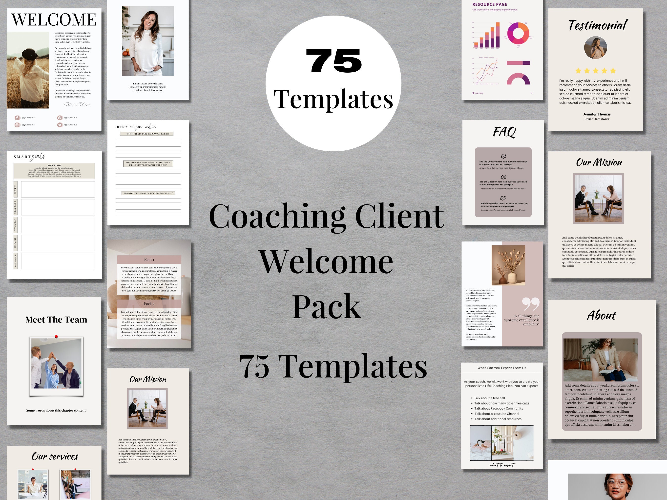 Coaching Client Welcome Packet, Coach Templates, Onboarding Packet ...