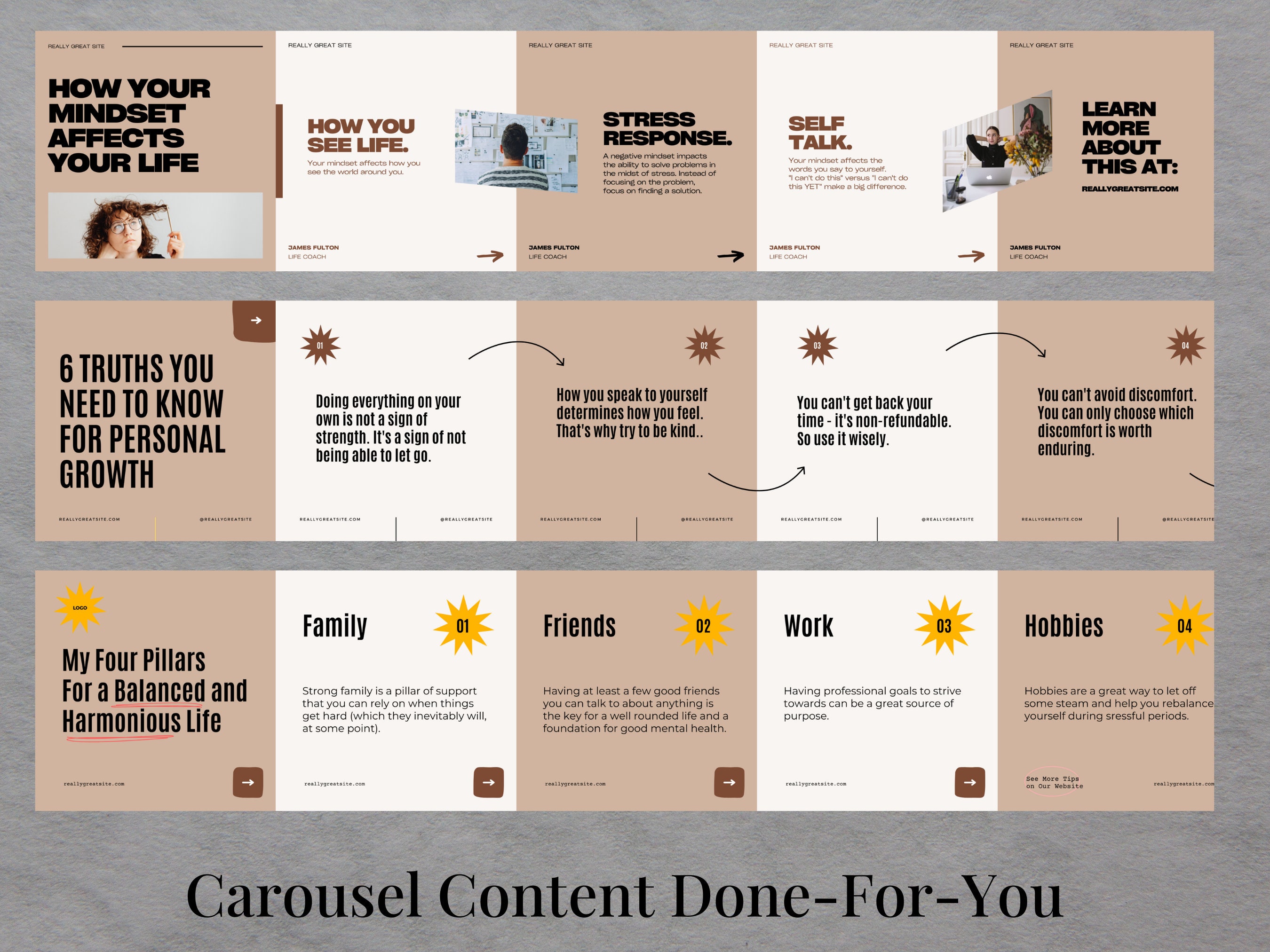 Coaching Instagram Templates, Canva Template, Coach Instagram Post ...