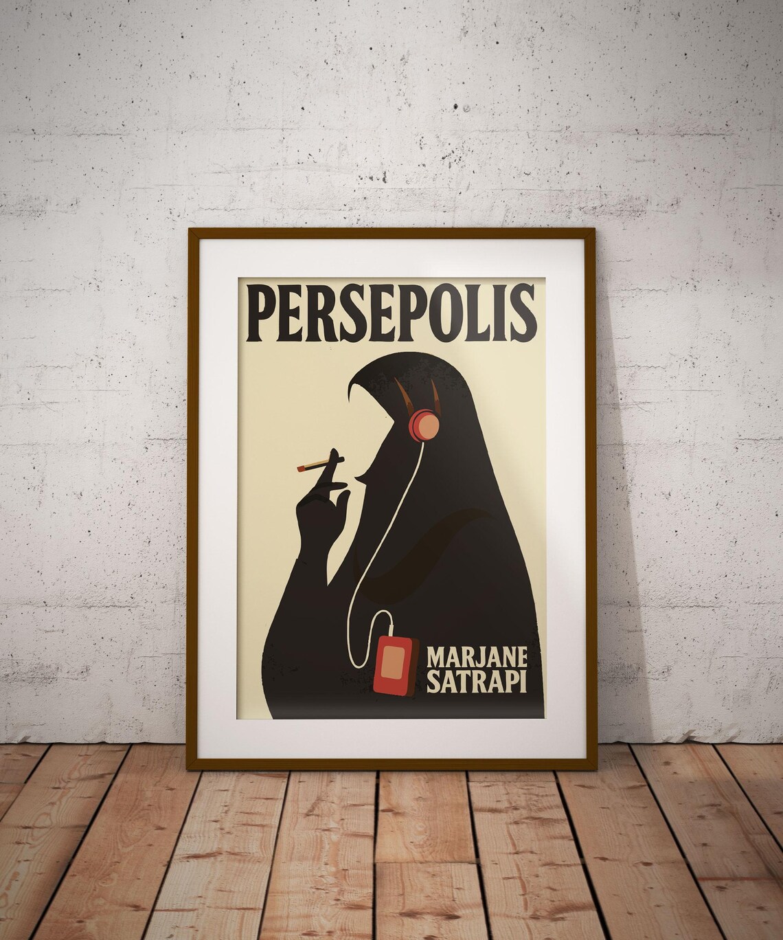 Persepolis Poster, Marjane Satrapi Graphic Novel Art, Feminist Decor ...