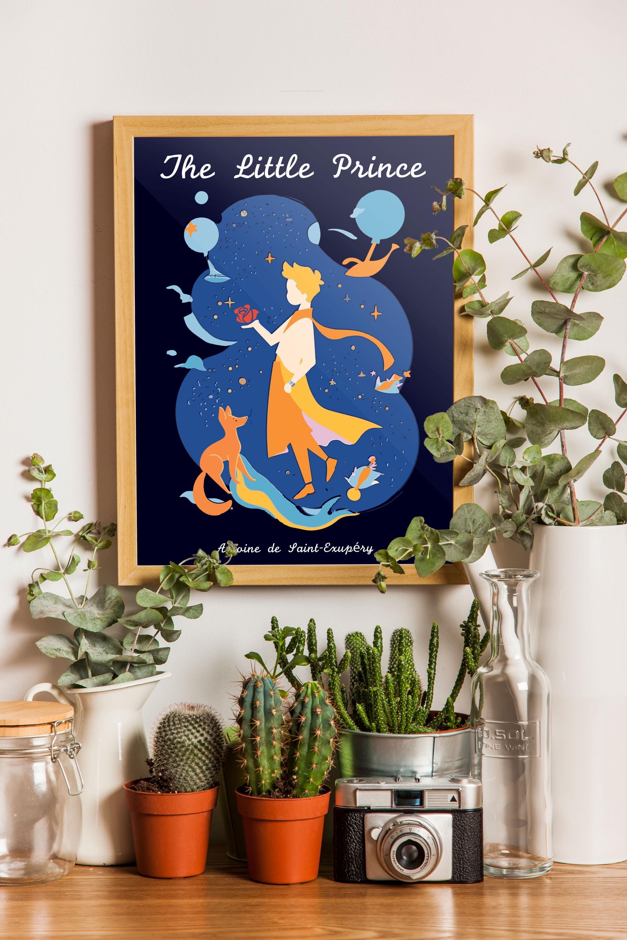 The Little Prince Poster: Handmade Literary Art Printvintage, Wall Art ...