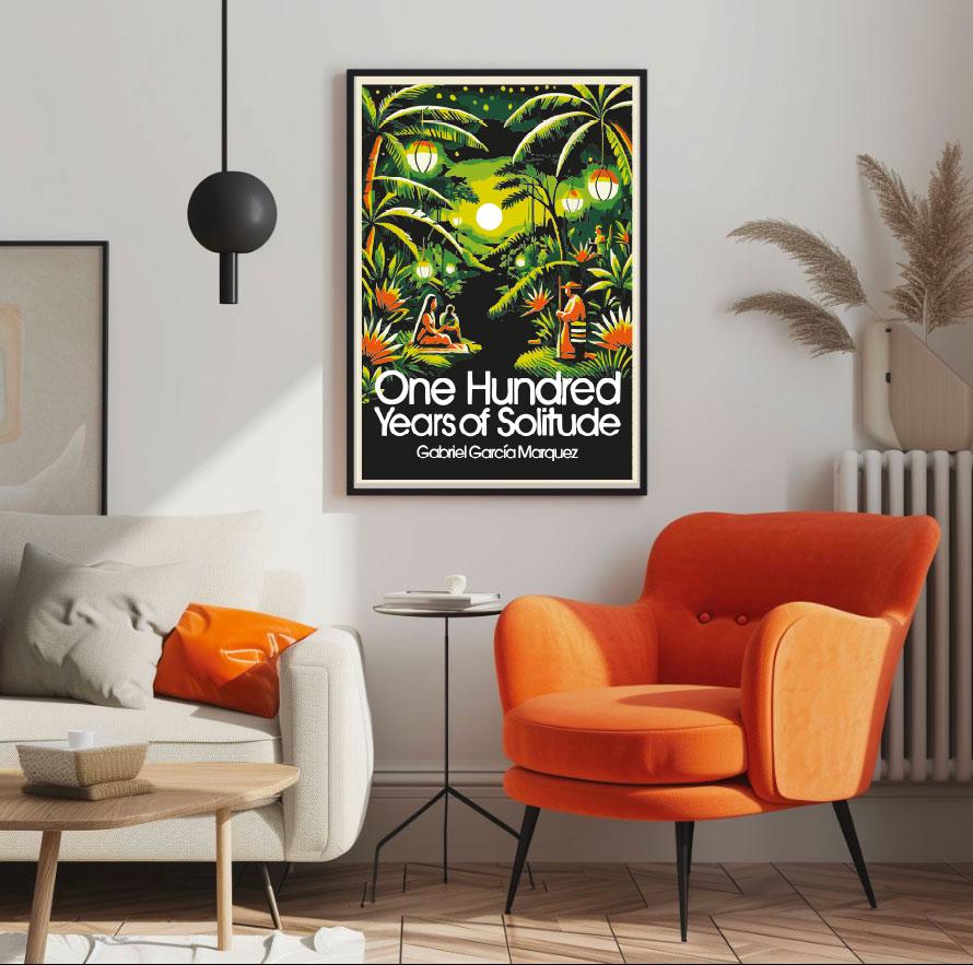 One Hundred Years of Solitude Poster: Gabriel García Márquez Magical ...