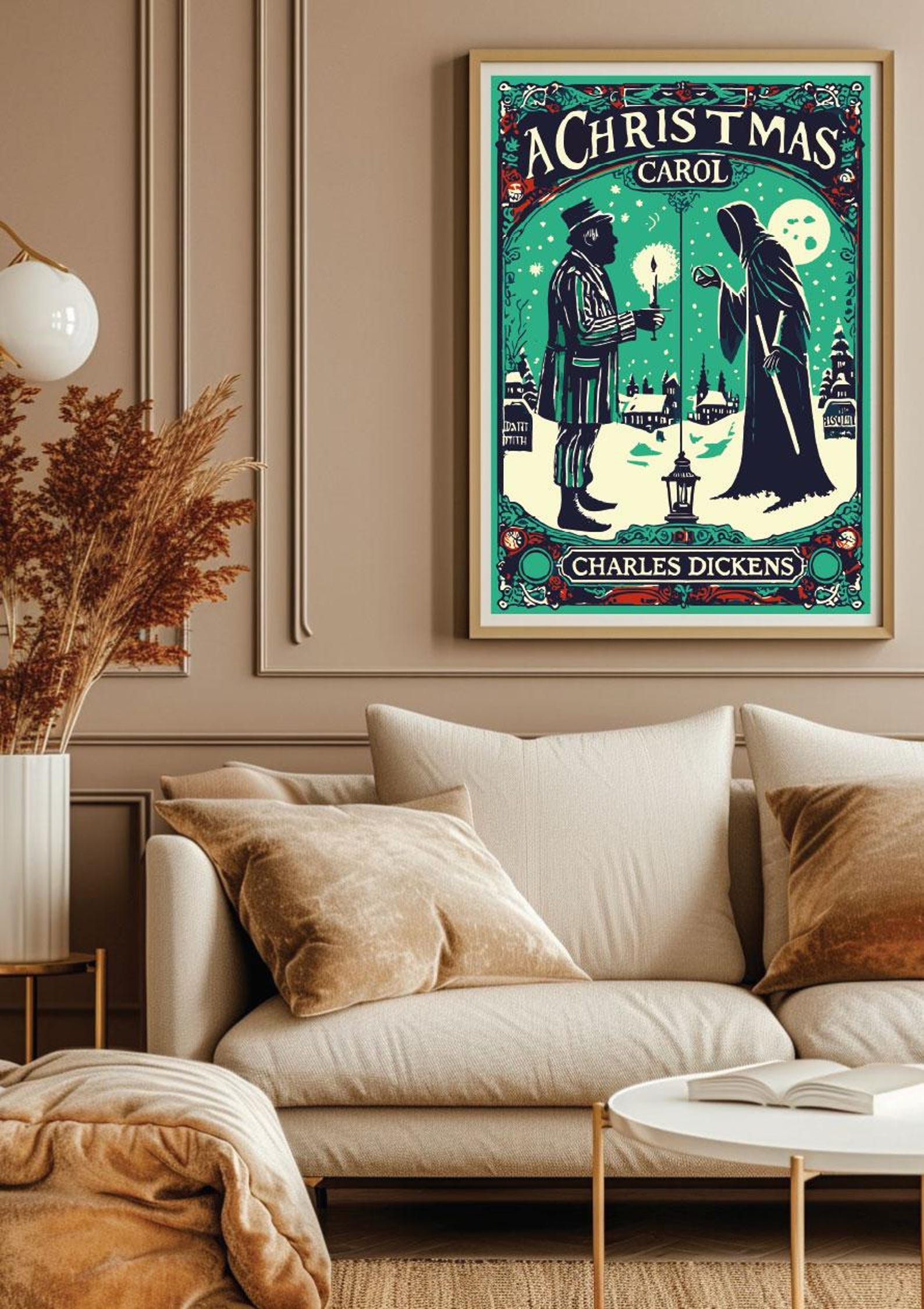 A Christmas Carol Poster, Holiday Poster, Christmas Poster, Vintage ...