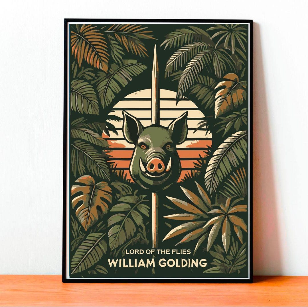 Lord of the Flies Poster – Iconic Cover Art Celebrating Golding’s ...
