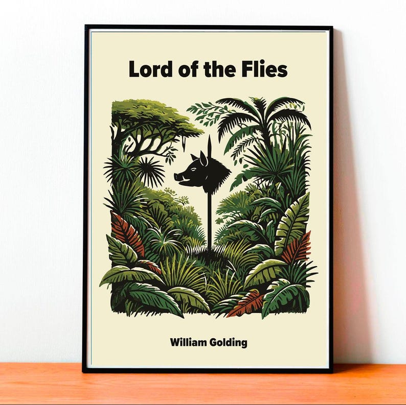 Lord of the Flies Poster – Iconic Cover Art Celebrating Golding’s ...