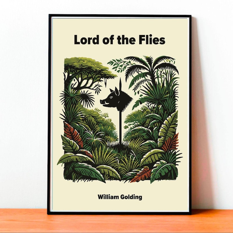 Lord of the Flies Book Cover - Etsy