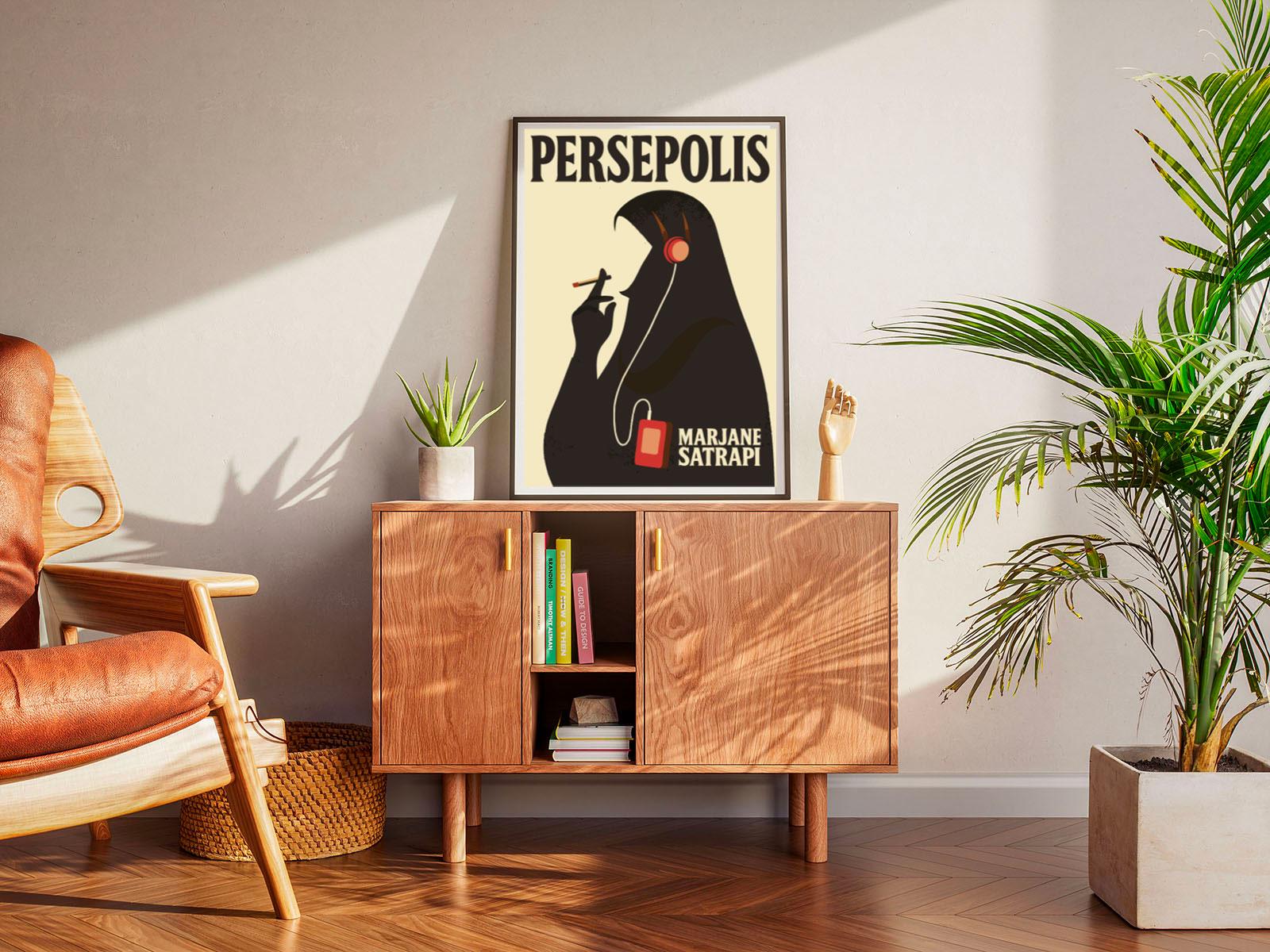 Persepolis Poster, Marjane Satrapi Graphic Novel Art, Feminist Decor ...