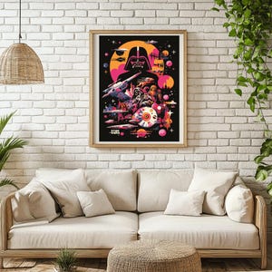 Dark Lord Poster, Sci-fi Villain Art, Galactic Empire Wall Art ...