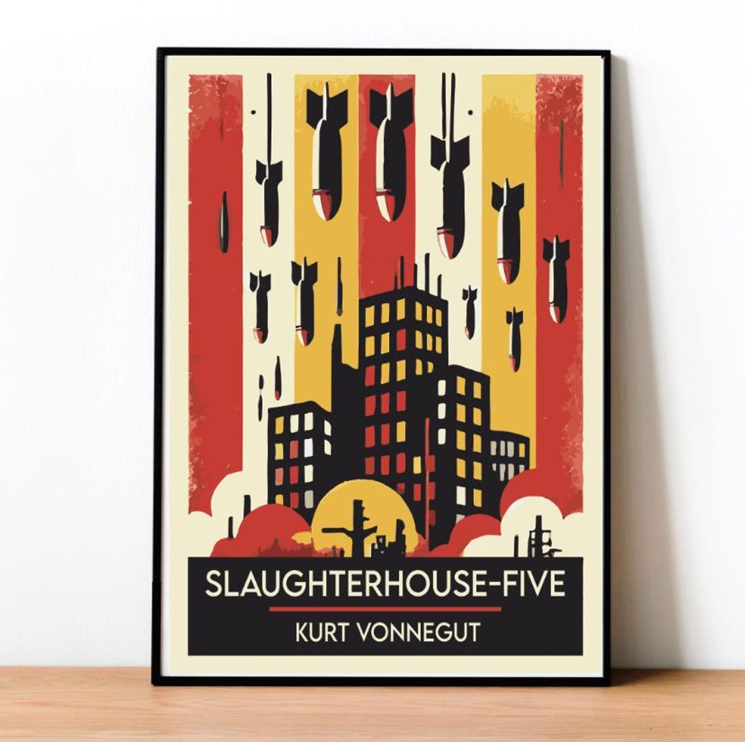 Slaughterhouse-five Poster, Kurt Vonnegut Art Print, Classic Sci-fi ...