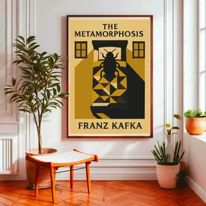The Metamorphosis Poster: Kafka Book Cover Art, Minimalist Design ...