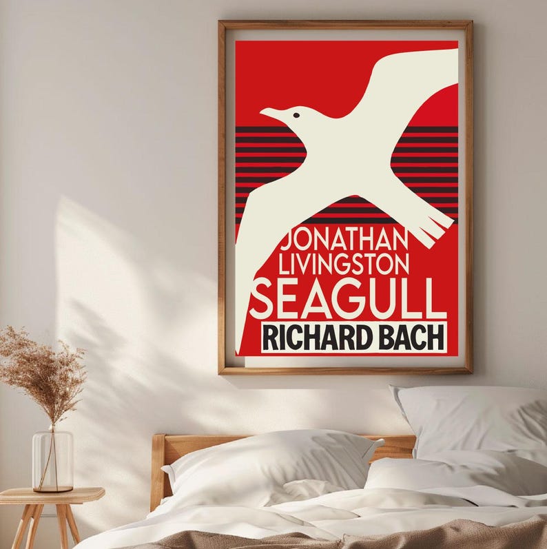 Jonathan Livingston Seagull Poster, Vintage Poster, Wall Art, Modern ...