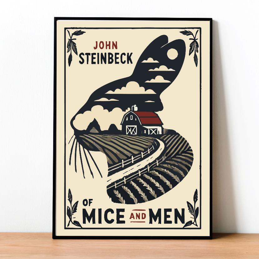 Of Mice And Men Book Drawing