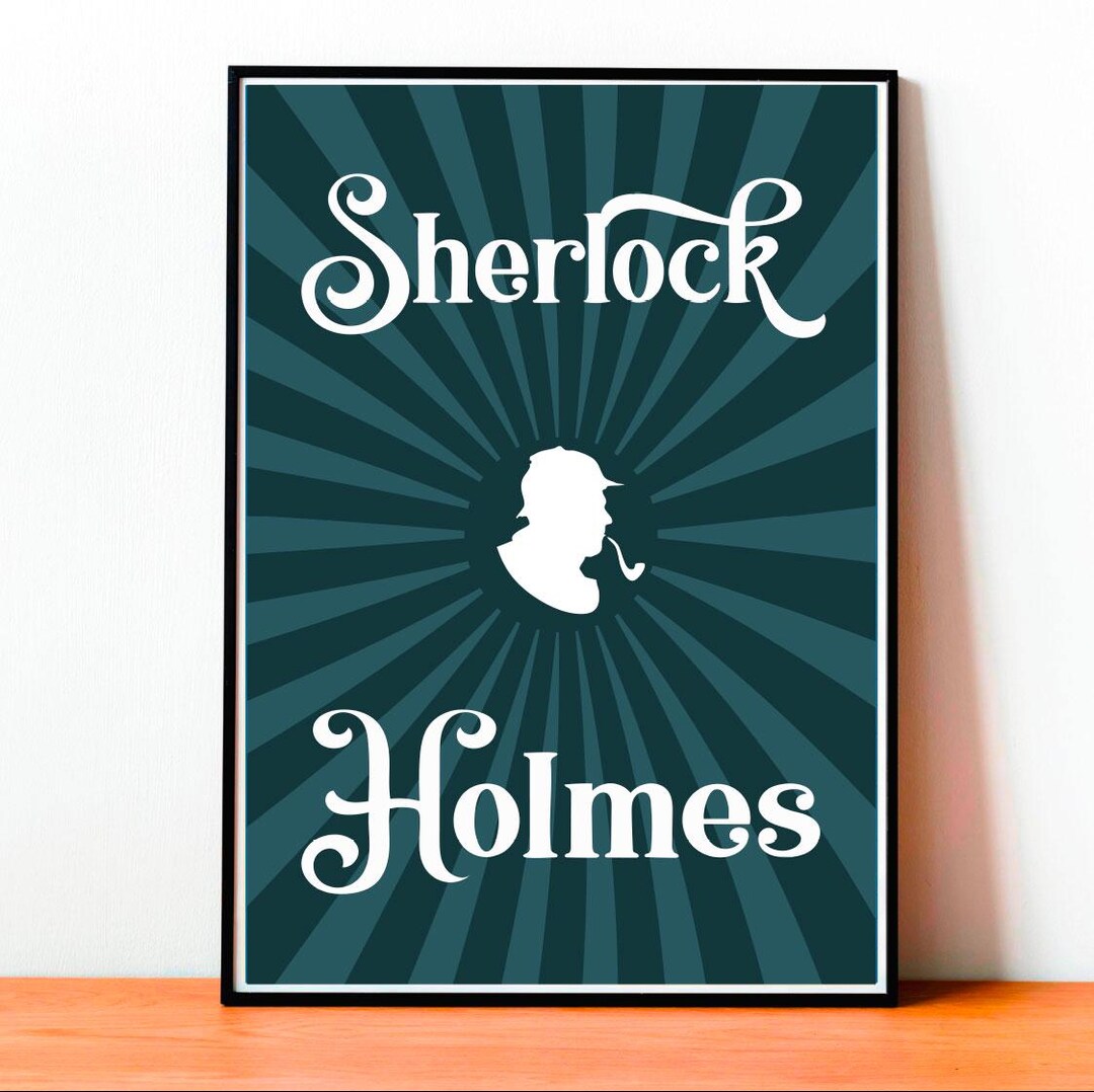 Sherlock Holmes Poster, Detective Wall Art, Victorian Mystery Decor ...