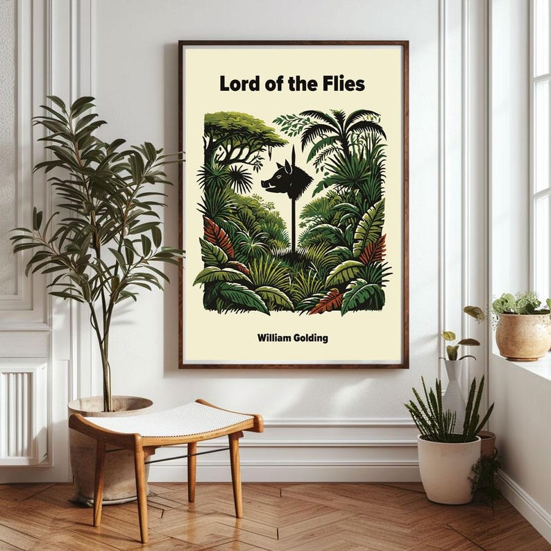 Lord of the Flies Poster – Iconic Cover Art Celebrating Golding’s ...