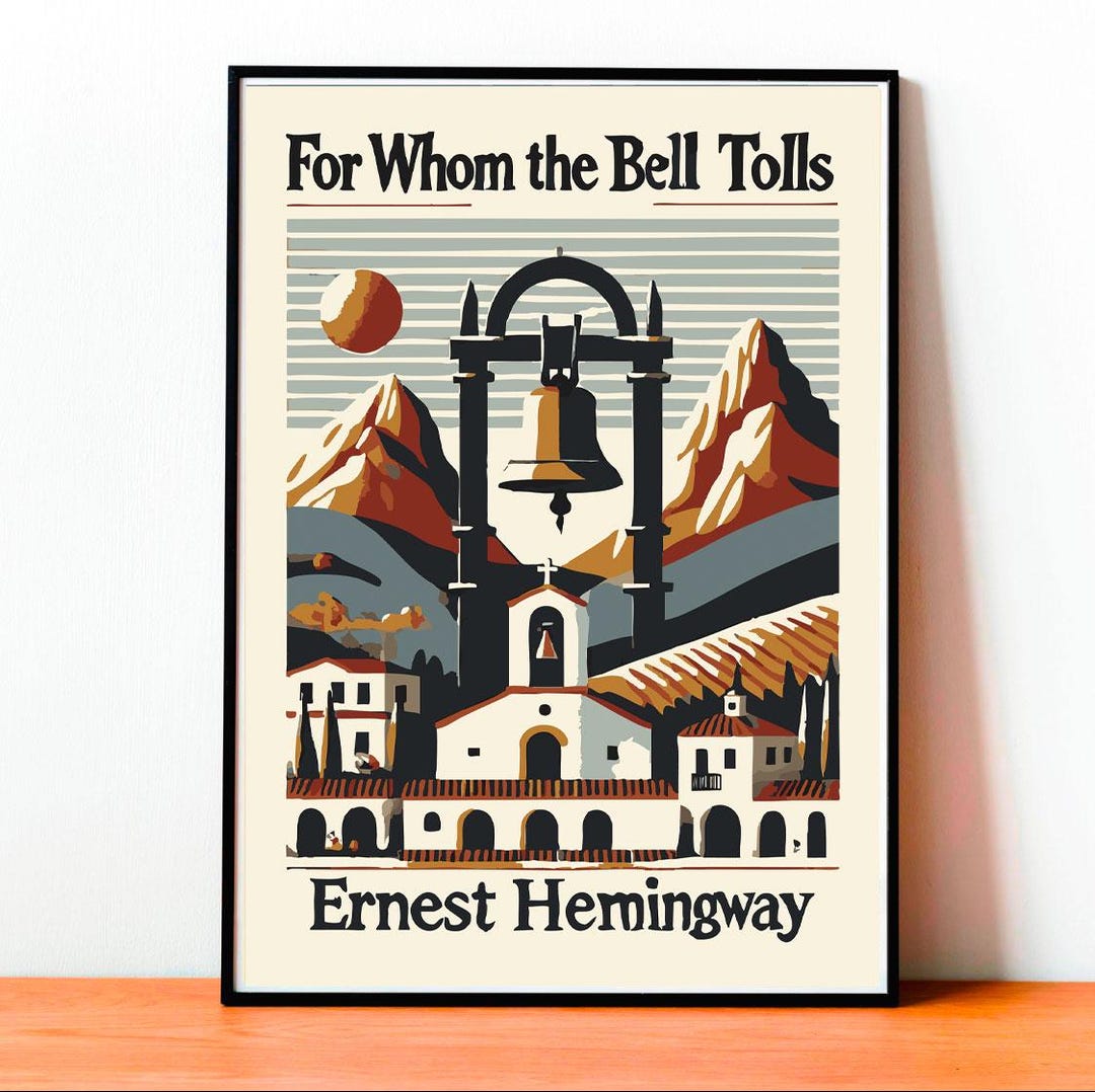 Vintage, Wall Art, Movie, Modern Designfor Whom the Bell Tolls Poster ...
