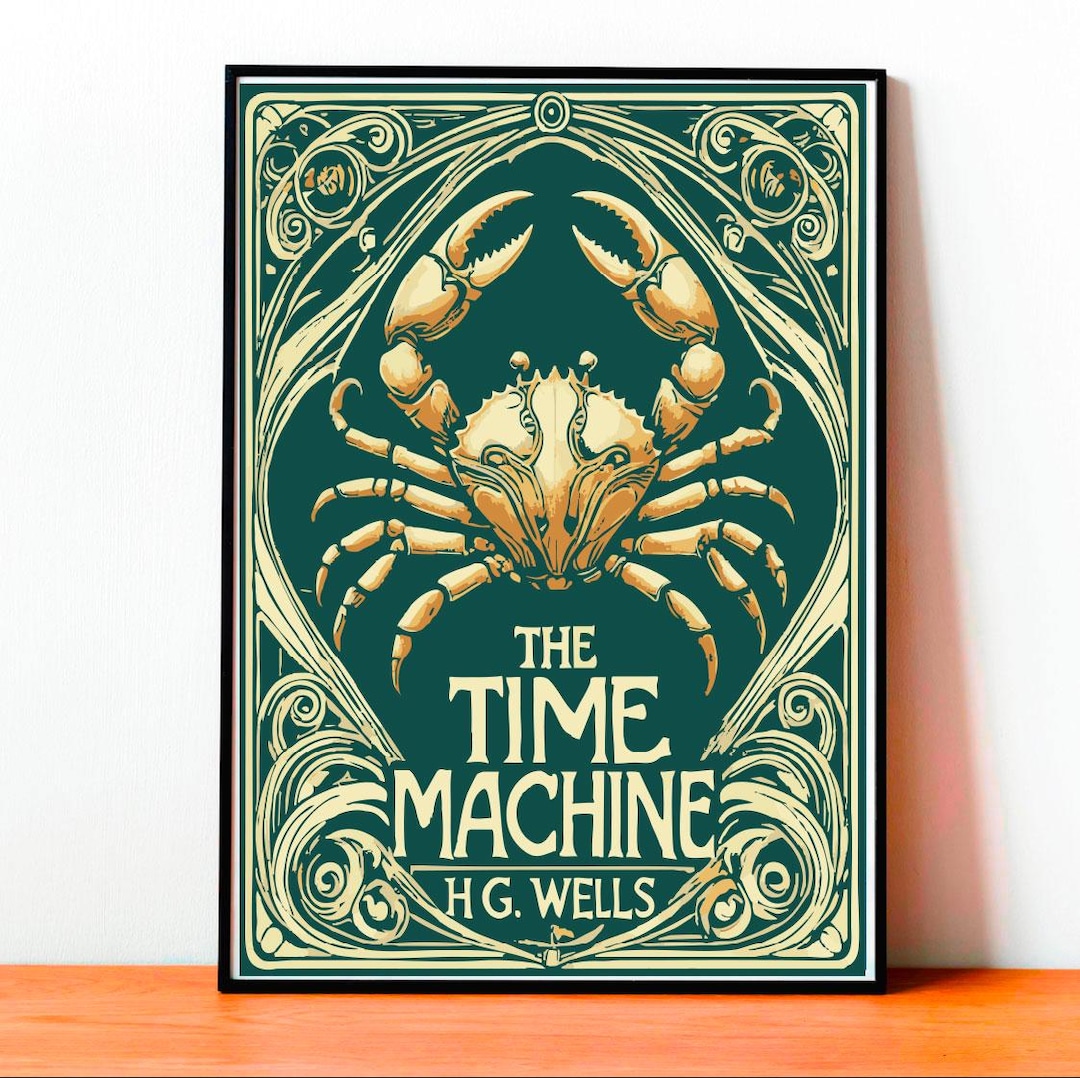 The Time Machine Poster, H.G. Wells Wall Art, Time Travel Print ...