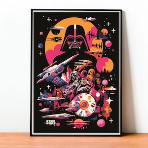 Dark Lord Poster, Sci-fi Villain Art, Galactic Empire Wall Art ...