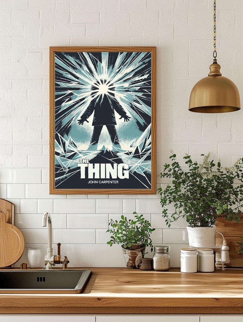 The Thing Poster: John Carpenter Sci-fi Horror Art Printvintage, Wall ...