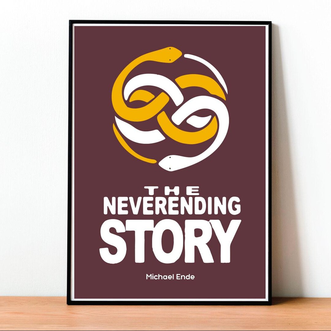The Neverending Story, Fantasy Poster, Vintage Poster, Wall Art, Modern ...