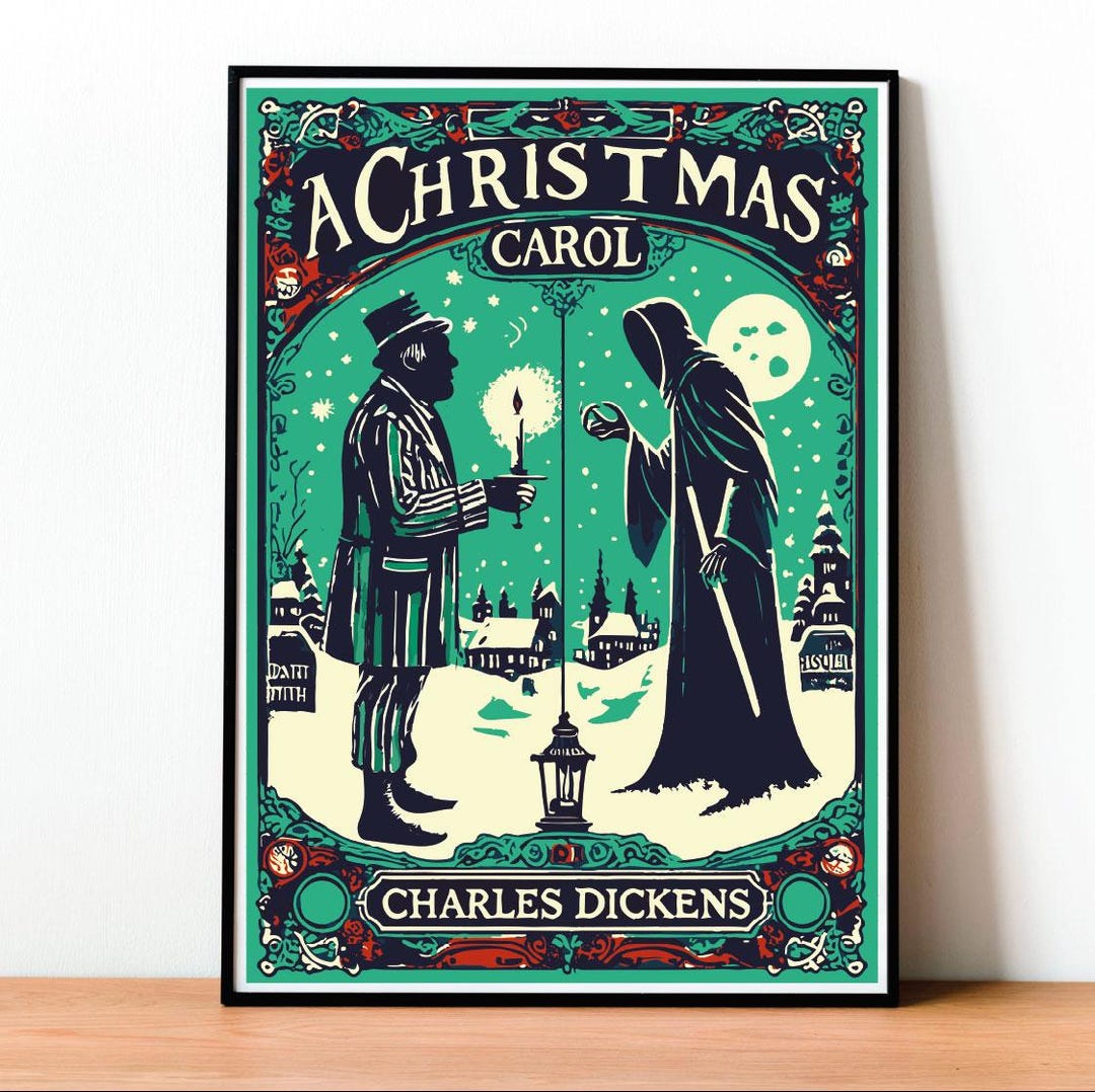 A Christmas Carol, Book Cover, Charles Dickens, Classic Literature ...