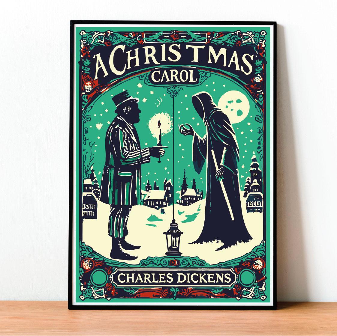 A Christmas Carol Poster, Holiday Poster, Christmas Poster, Vintage ...