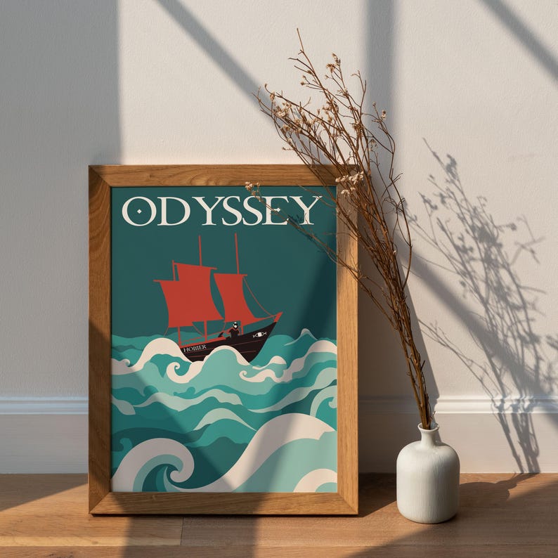 La Odisea, Homero, Póster, Portada de Libro, Mitología Griega Clásica ...