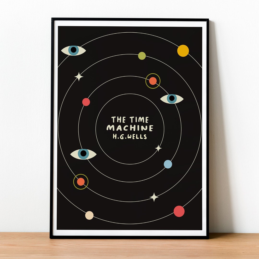The Time Machine Book Cover H.G. Wells, Poster, Wall Art, Big Brother ...