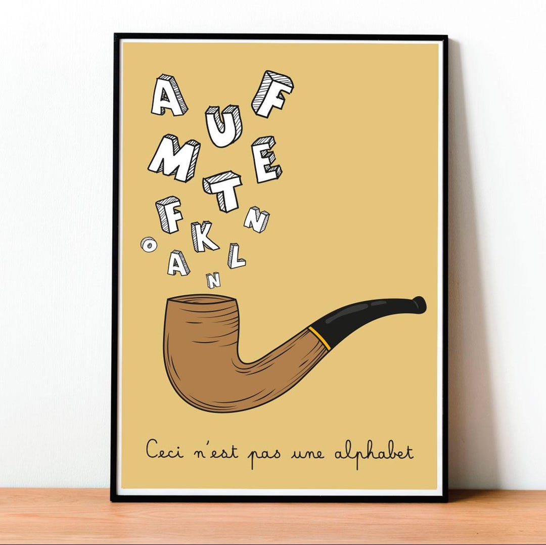 Rene Magritte, Ceci N Est Pas Une Pipe, Alphabet, Surrealism Art, Book ...