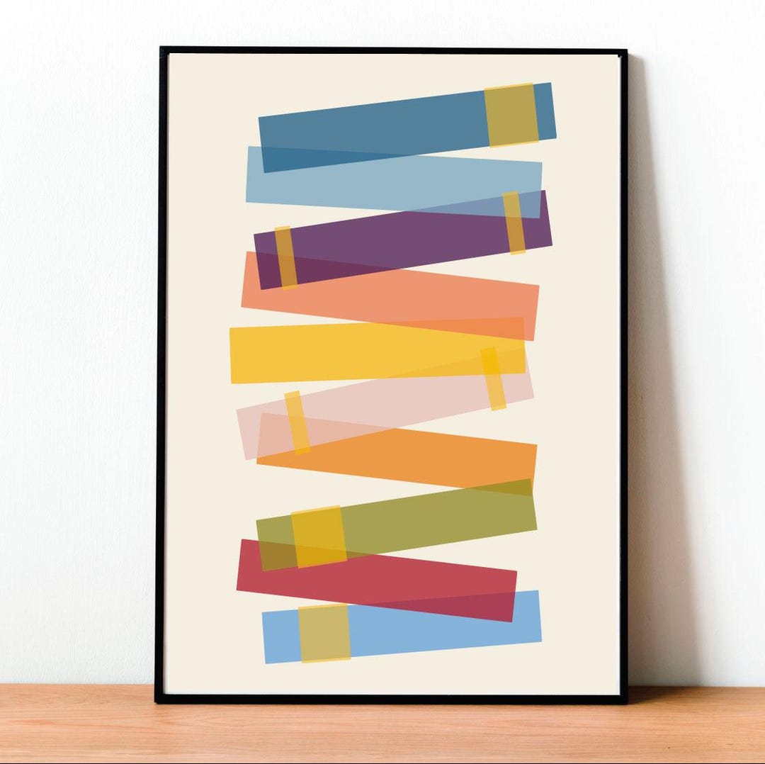 Minimalist Literary Poster, Abstract Book Art Print, Modern Wall Decor ...