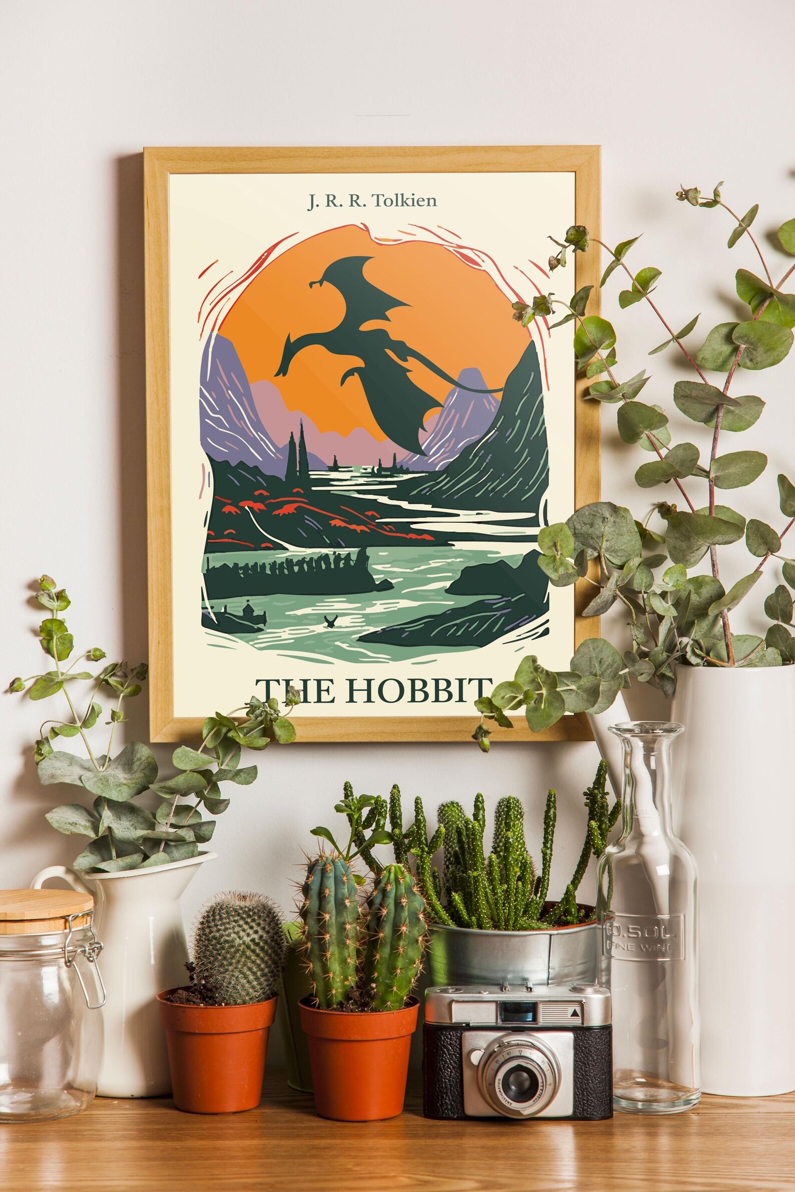 The Hobbit Poster, Bilbo Baggins Art, Tolkien Poster, Middle-earth Art ...