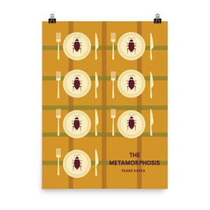 The Metamorphosis Book Cover, Franz Kafka, Poster, Wall Art, Classic ...