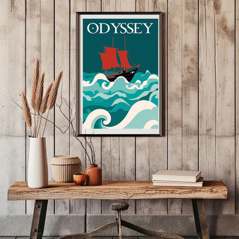La Odisea, Homero, Póster, Portada de Libro, Mitología Griega Clásica ...
