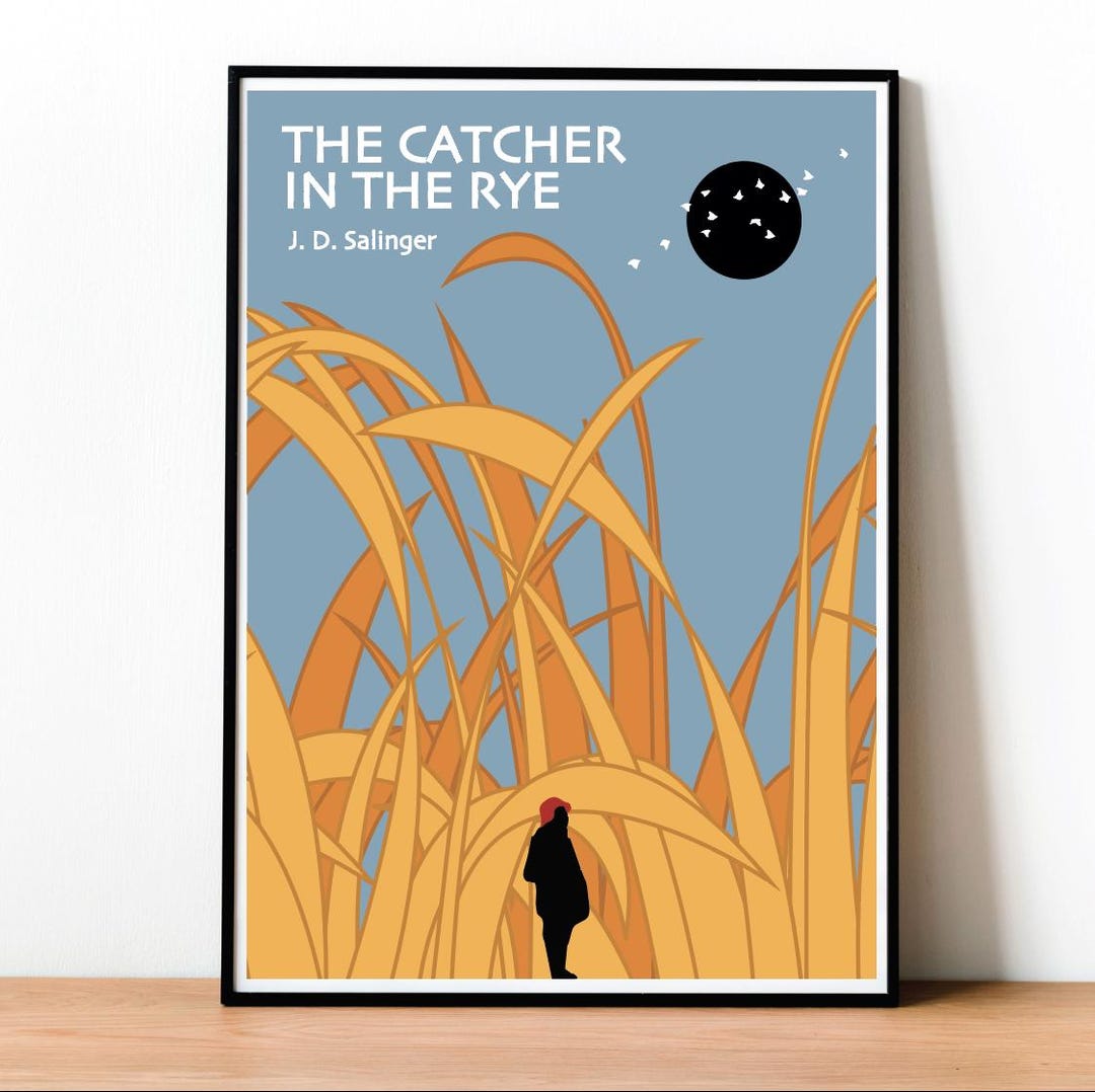 The Catcher in the Rye Book Cover, Salinger, Literature Posters, Book ...