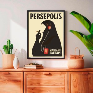 Persepolis Poster, Marjane Satrapi Graphic Novel Art, Feminist Decor ...
