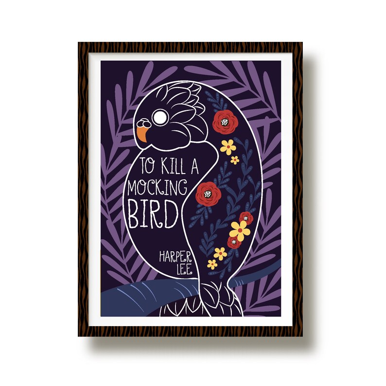 To Kill a Mockingbird, Harper Lee, Poster, Book Cover, Wall Art ...