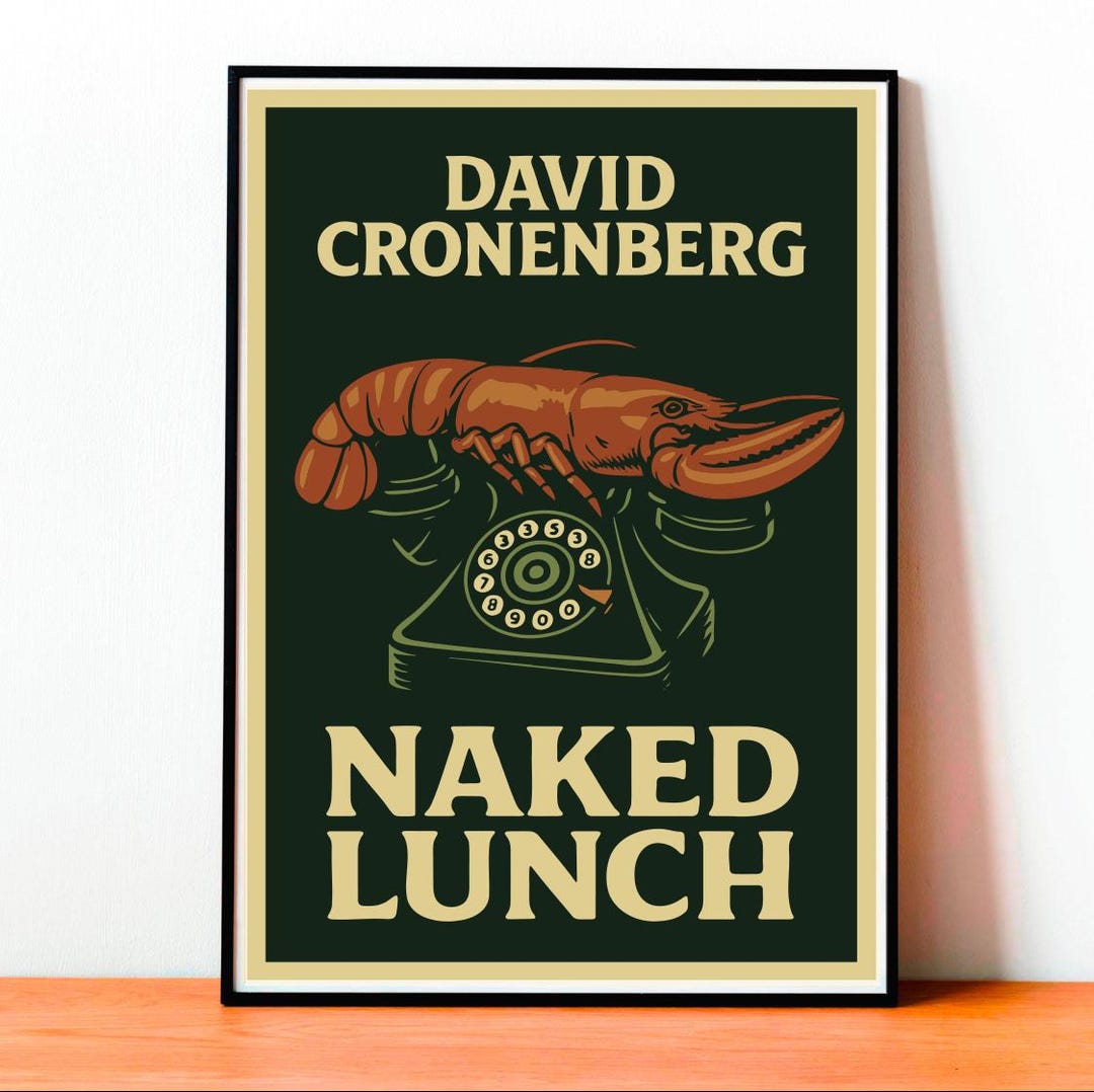 Naked Lunch Poster, David Cronenberg, Body Horror, Surreal Film Art ...