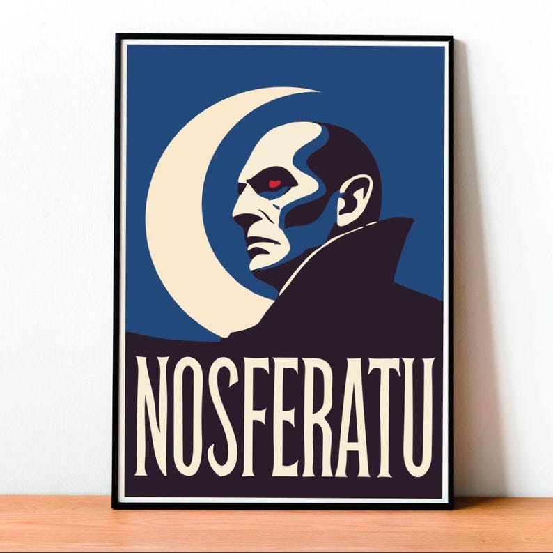 Nosferatu Poster, Classic Horror Art, Vintage Movie Poster, Silent Film ...