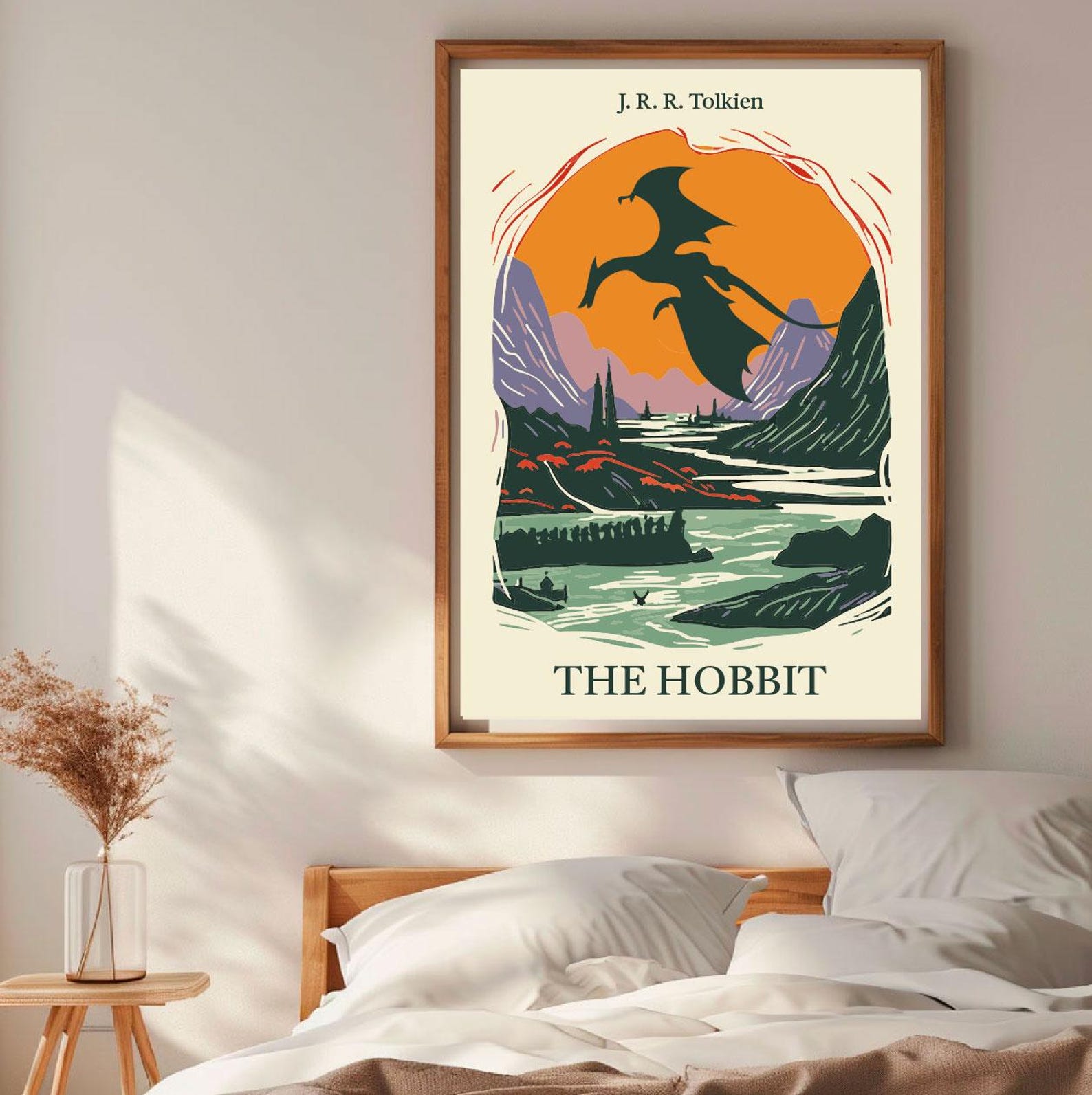 The Hobbit Poster, Bilbo Baggins Art, Tolkien Poster, Middle-earth Art ...