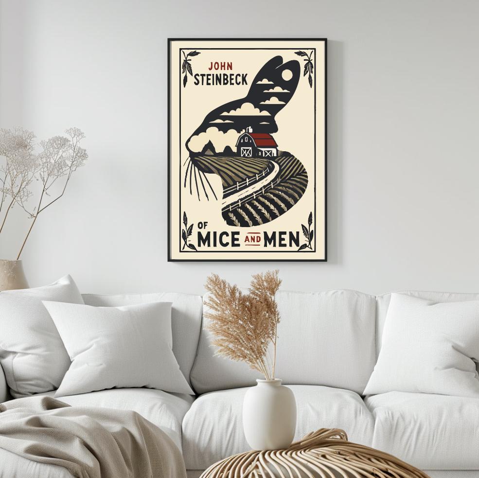 John Steinbeck Kone Og Barn Of Mice And Men Steinbeck, John: