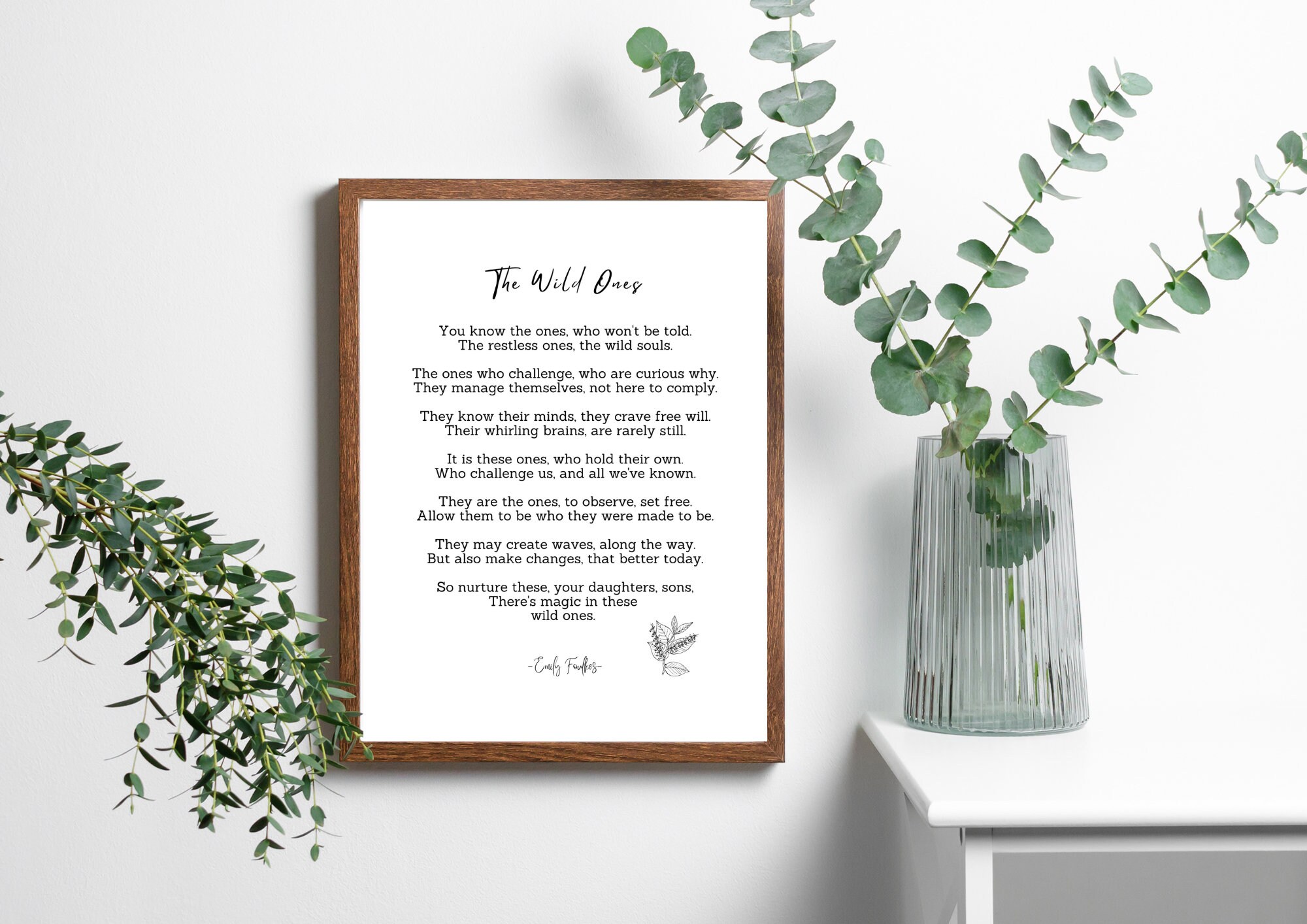 The Wild Ones Poem | Gift | Digital | Poem Art | Wall Art | Home Decor ...