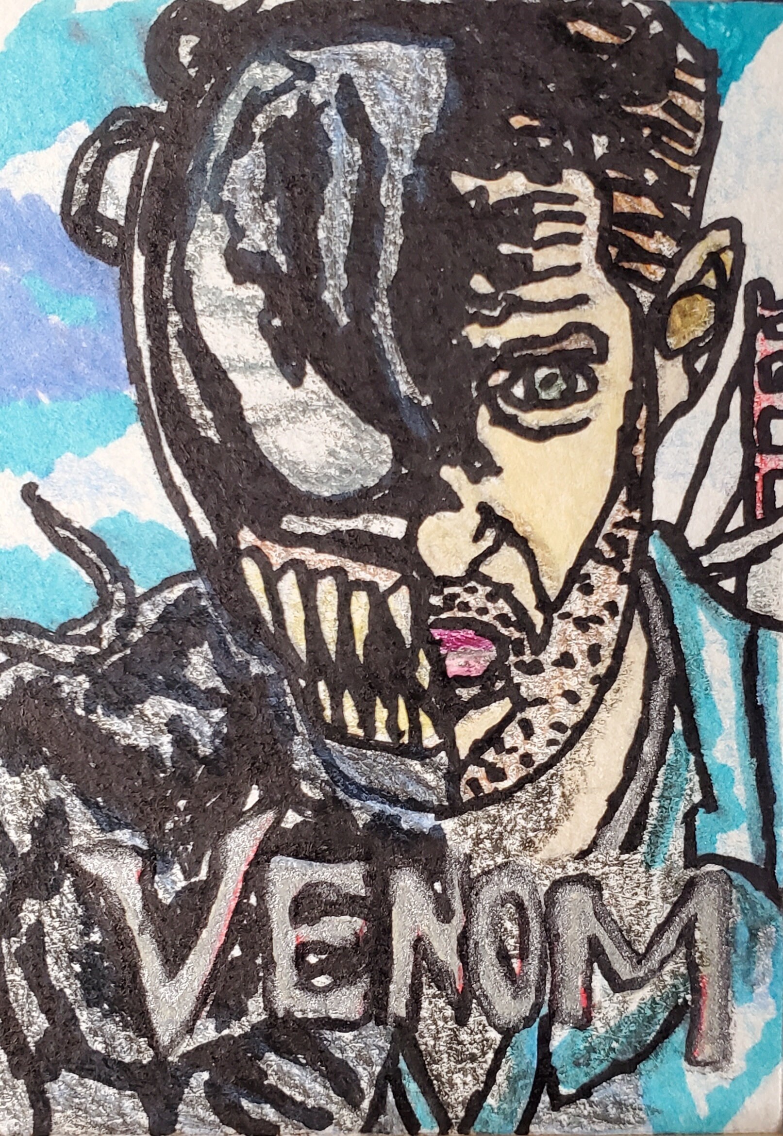 Venom Sketchcard - Etsy