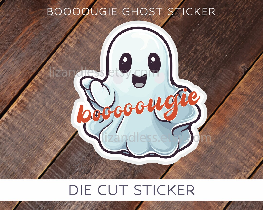 BOUGIE Ghost Die Cut Sticker Savings Envelope Sticker Laptop Sticker ...