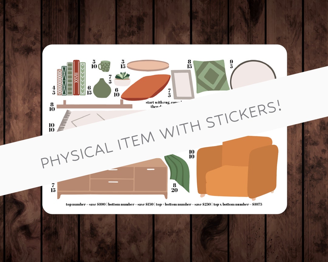 Homebody LIVING ROOM | Sticker Savings Challenge | Save With Stickers ...