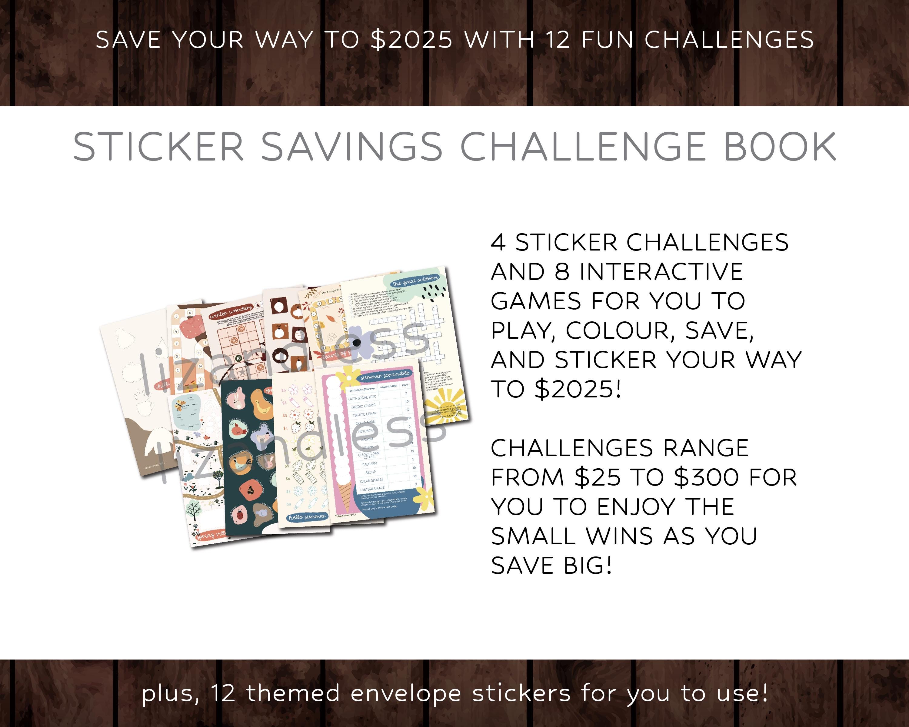 Four Seasons of Saving: SAVE 2025 | Sticker Savings Challenge Book ...
