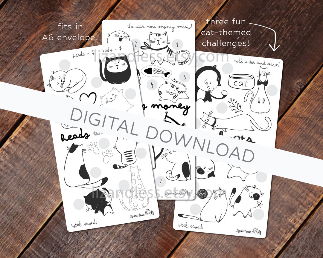 The Cats Need Money MEOW | Cute Cat Savings Challenge! | Digital ...