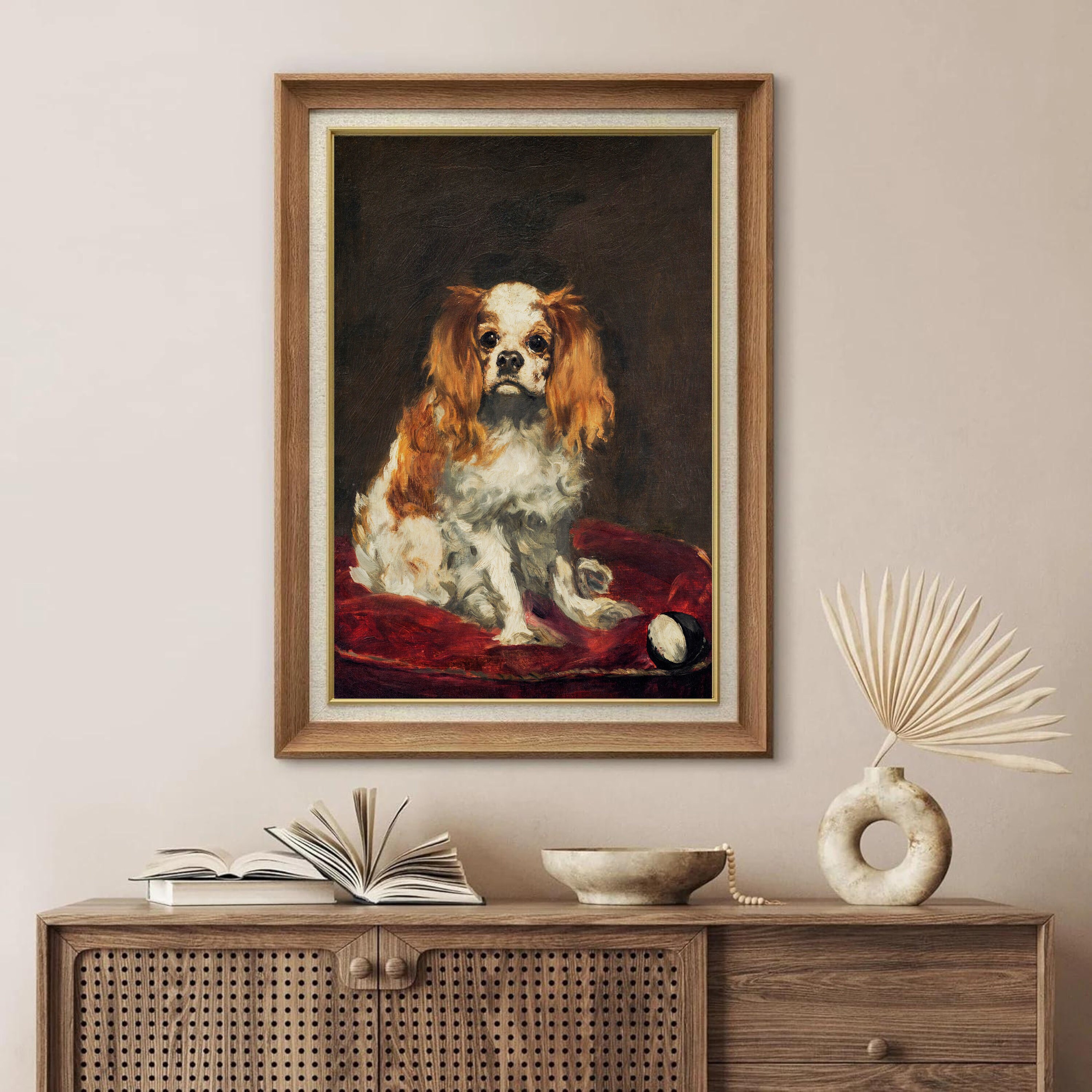 Vintage Dog Gallery Set of 4 Vintage Dog Painting Antique Dog Gallery ...