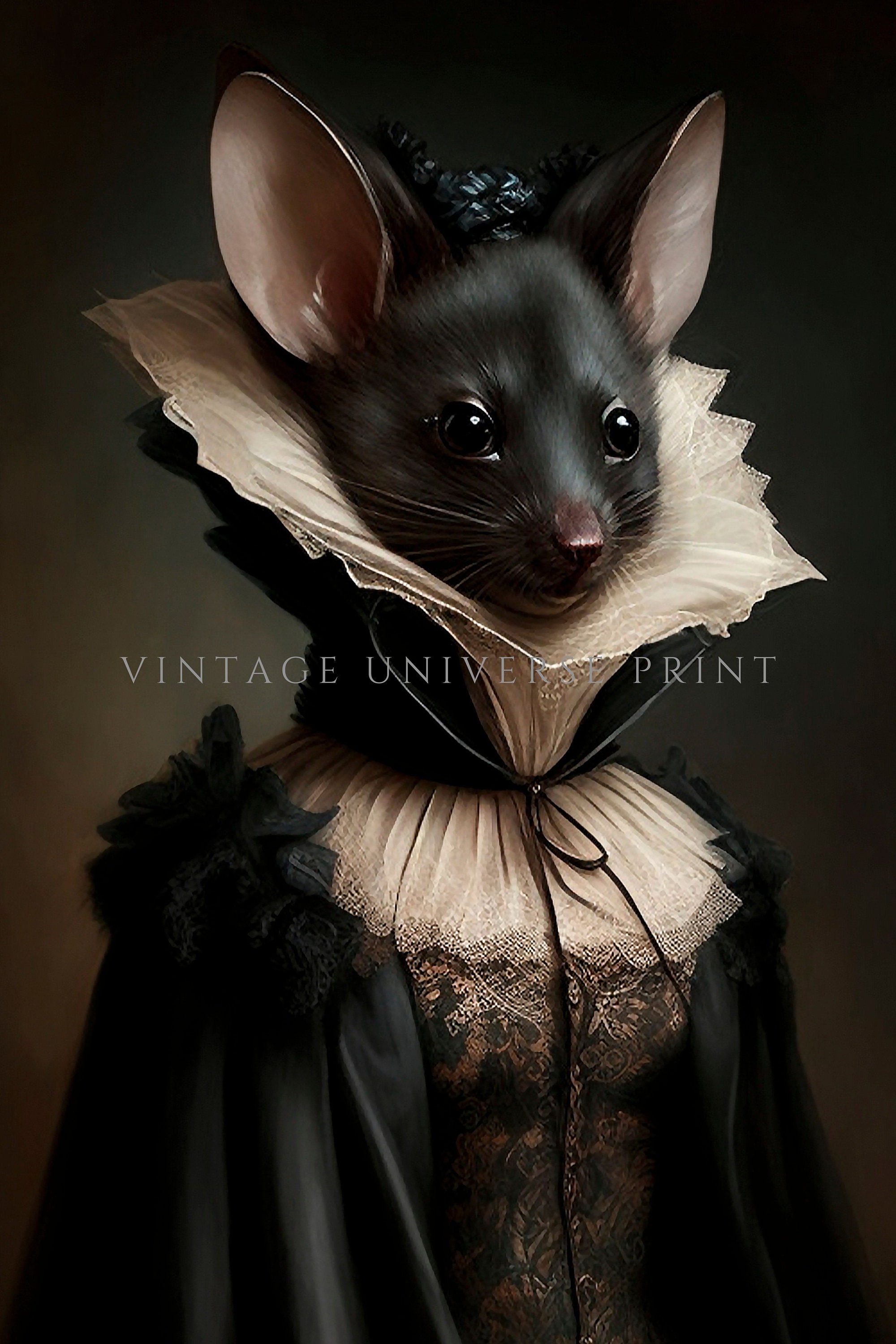 Gothic Rat Vintage Poster Moody Art Poster Print Victorian - Etsy