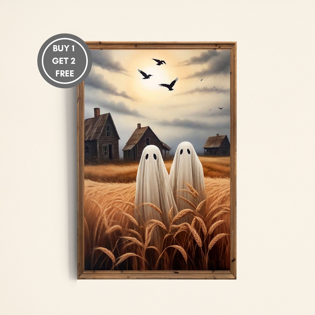 Ghost Art Print Ghost Painting Landscape Ghost Print - Etsy