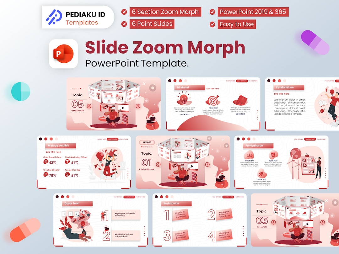 Slide Zoom Morph Powerpoint Template Presentation Template - Etsy Australia