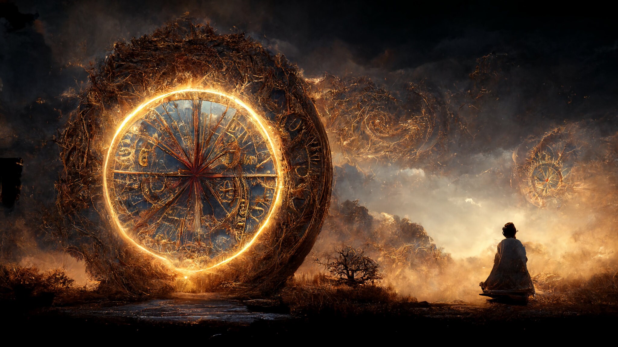 Magic Wheel of Life Visionary Wall Art Print Inspirational Poster Feng ...